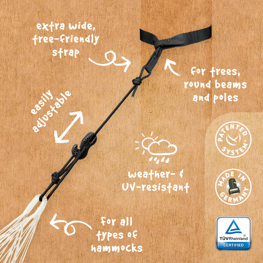 Hammock Tree Ropes - Easy Hang and Adjust Hammock Hanging System ...