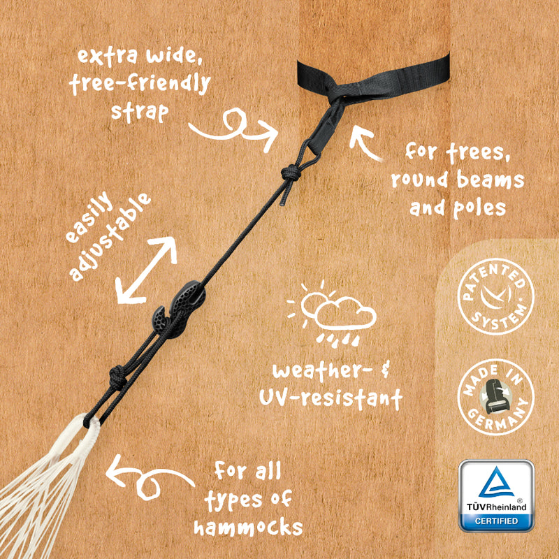 Hammock Tree Ropes - Easy Hang and Adjust Hammock Hanging System ...